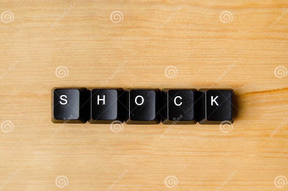 Shock word stock image. Image of text, background, graphic - 98444547