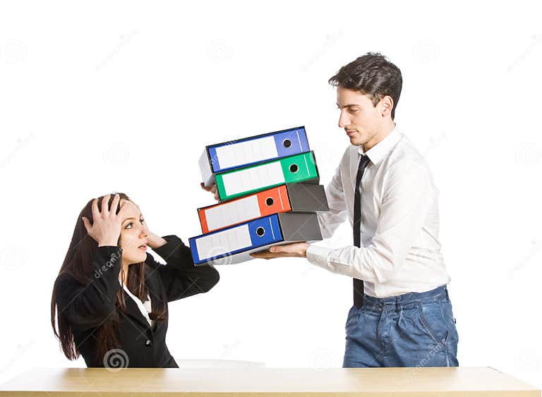 Shock at work stock photo. Image of push, refuse, working - 21965640