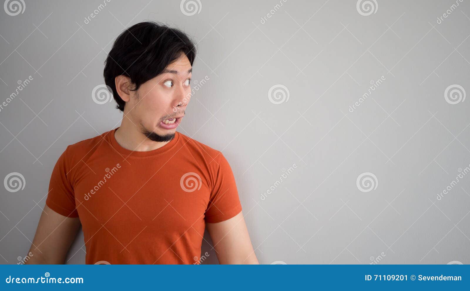 Shocked Asian man. stock image. Image of people, business - 71109201
