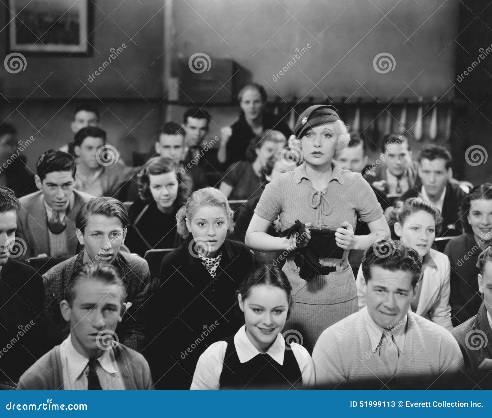 Shocked Audience in Theater Stock Image - Image of expression, adults ...