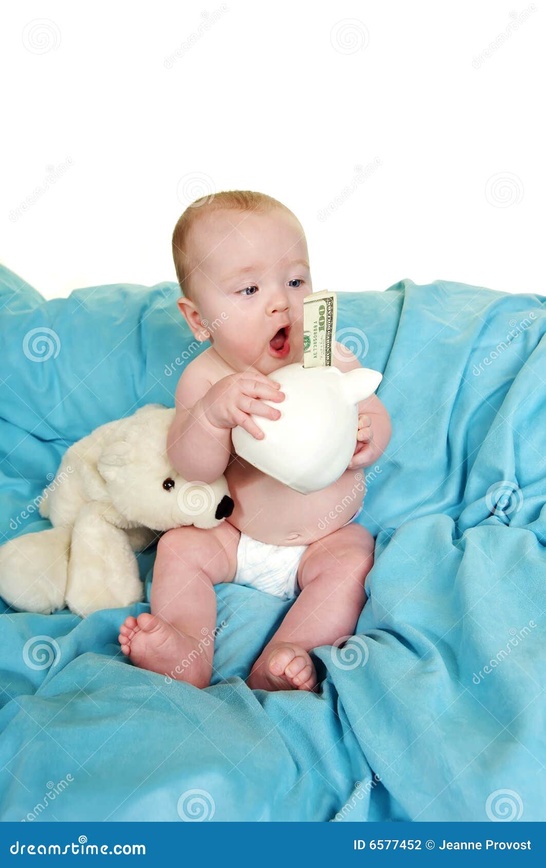 Shocked Baby Boy stock photo. Image of cost, bank, money - 6577452