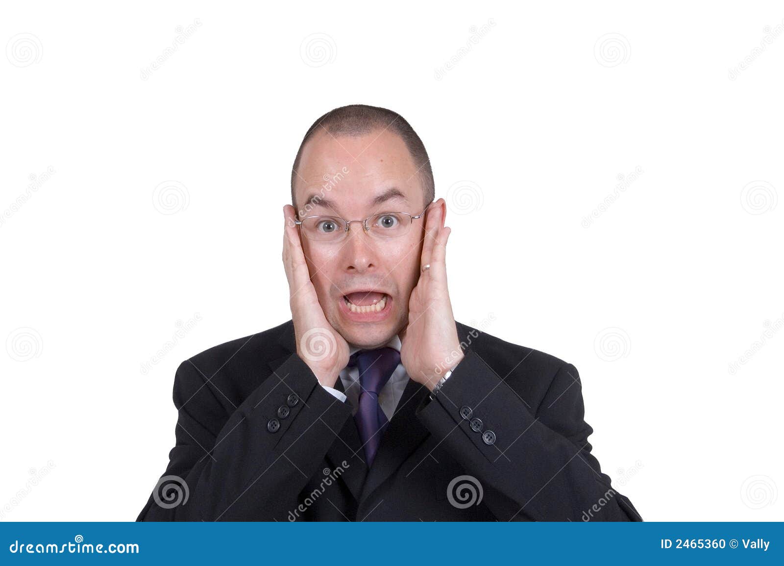 Shocked businessman stock photo. Image of executive, confident - 2465360