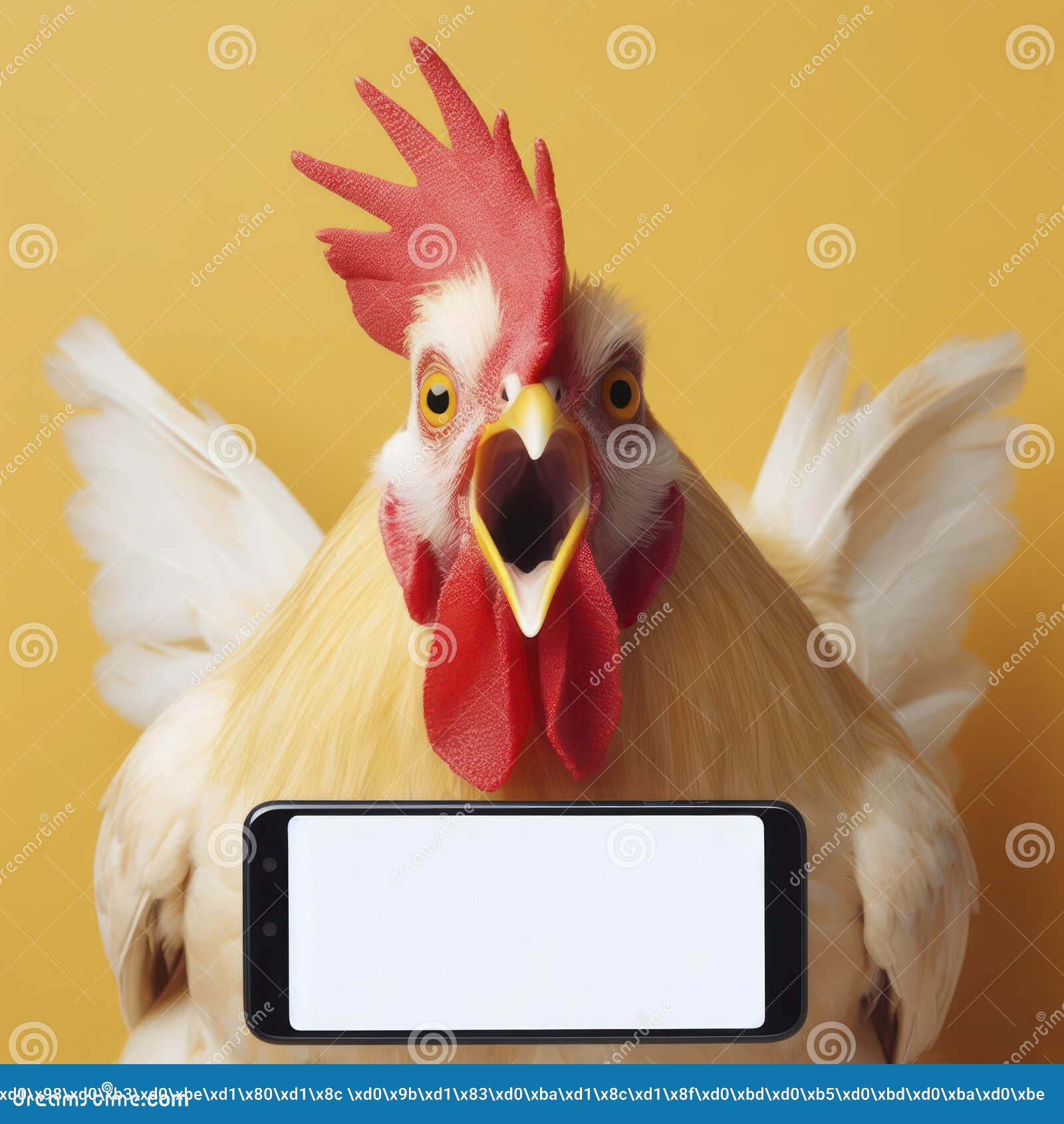 Shocked Chicken Cartoon Illustration | CartoonDealer.com #285292897