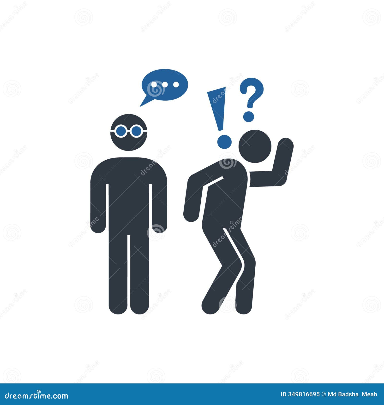 Confused Icon, In Line Design. Mental Clarity, Cognitive Disorientation ...