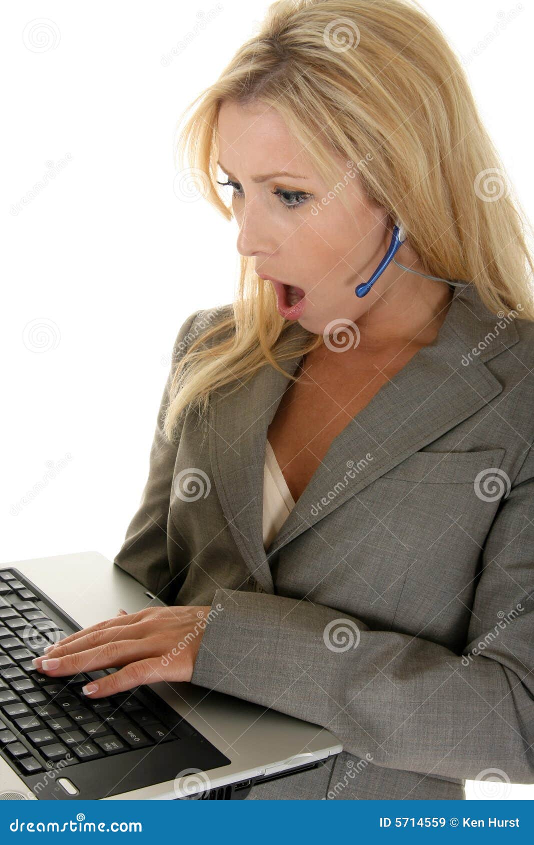 Shocked Customer Service stock image. Image of businesswoman - 5714559