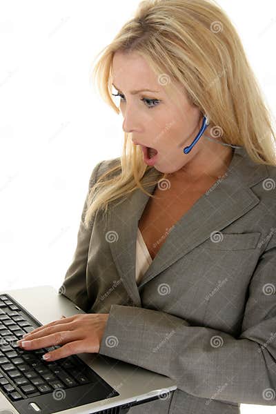Shocked Customer Service stock image. Image of businesswoman - 5714559