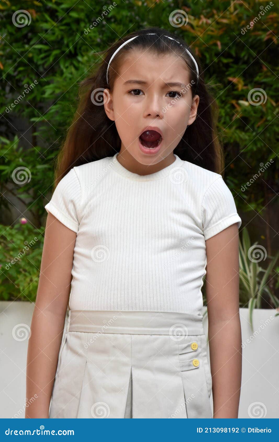 A Shocked Cute Female Juvenile Stock Photo - Image of shock, stunned ...