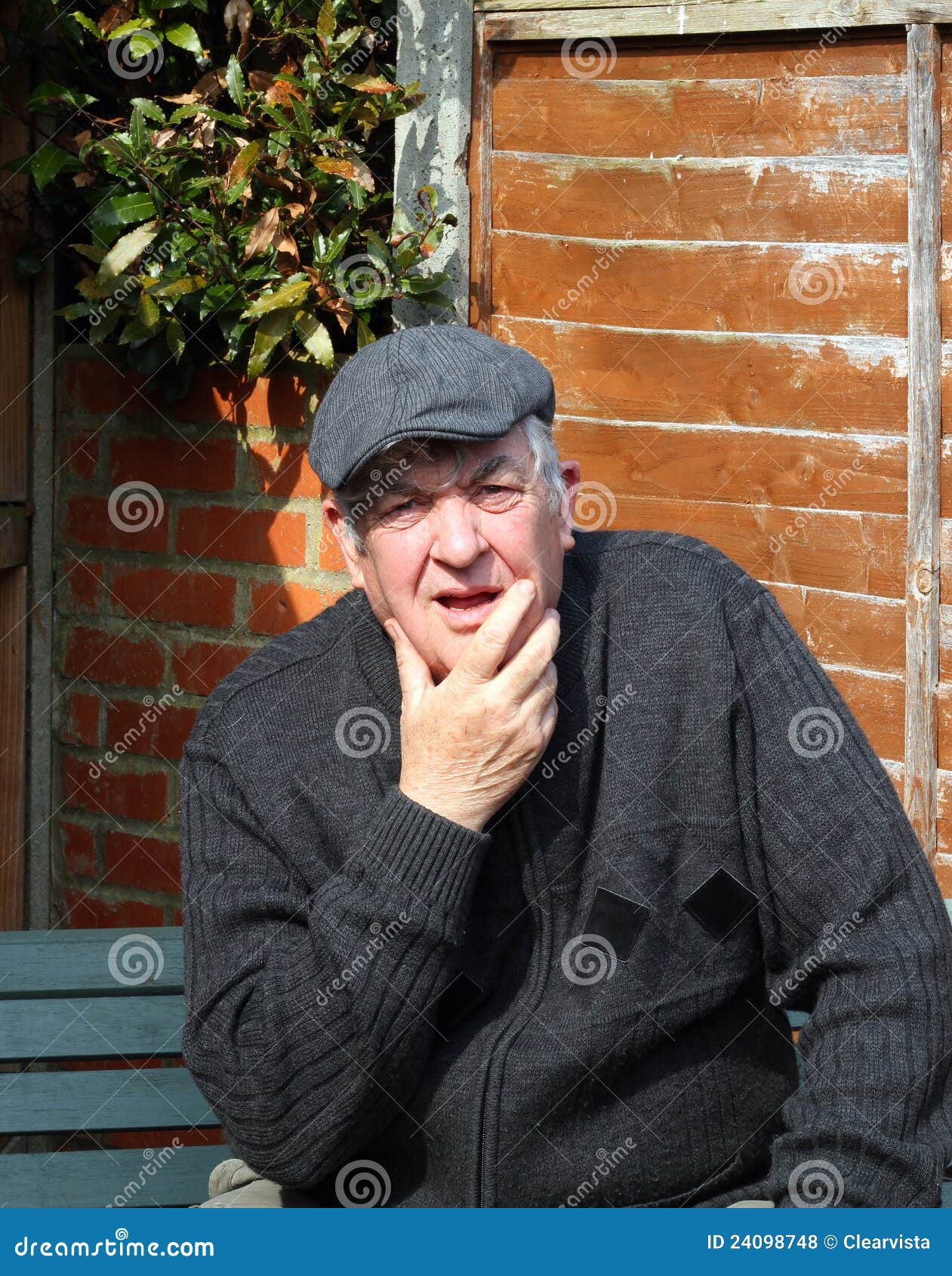 Shocked elderly man. stock photo. Image of shocked, male - 24098748