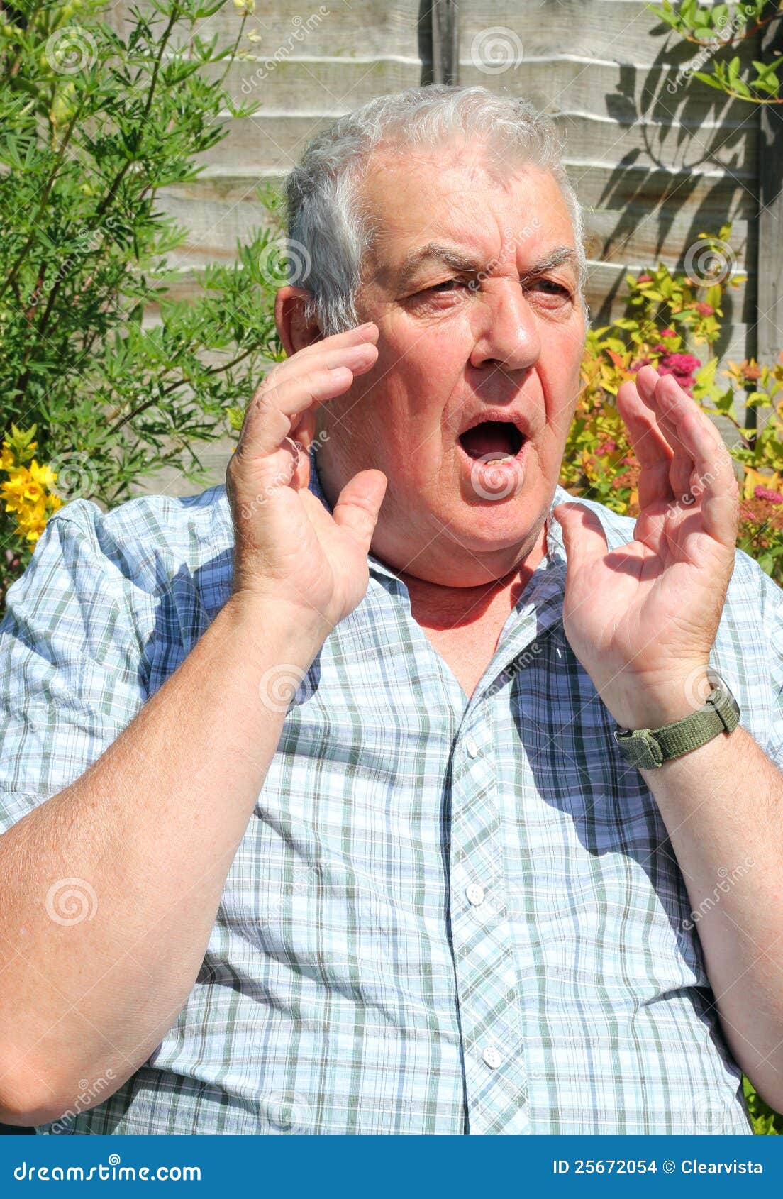 Shocked Elderly Man Closeup. Stock Photo - Image of shocked, worried ...