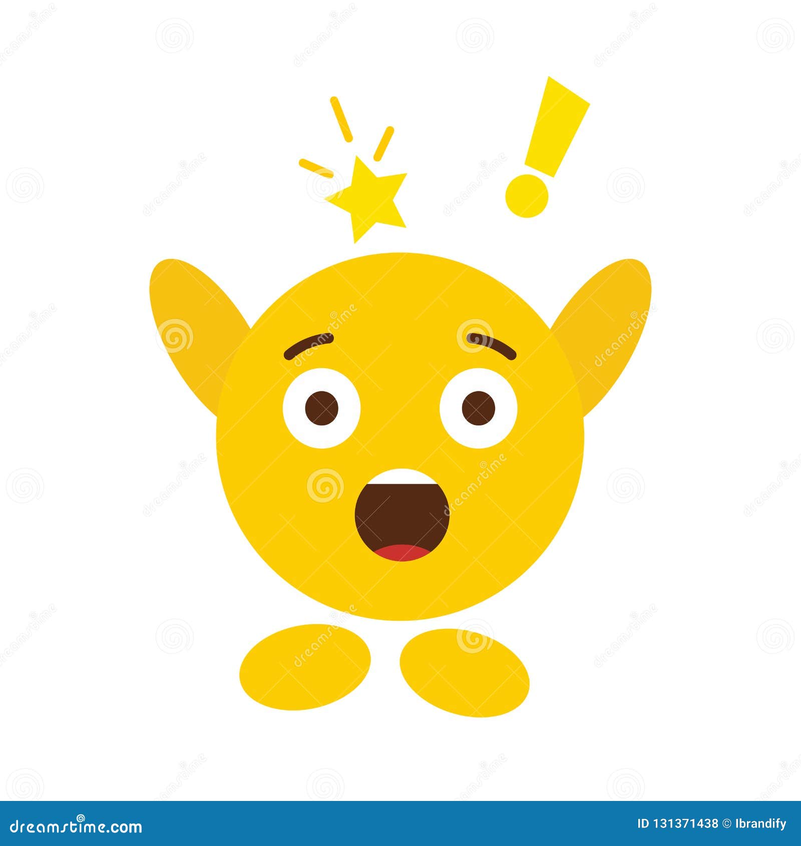 Shocked Emoji Icon Design Vector Stock Vector - Illustration of ...