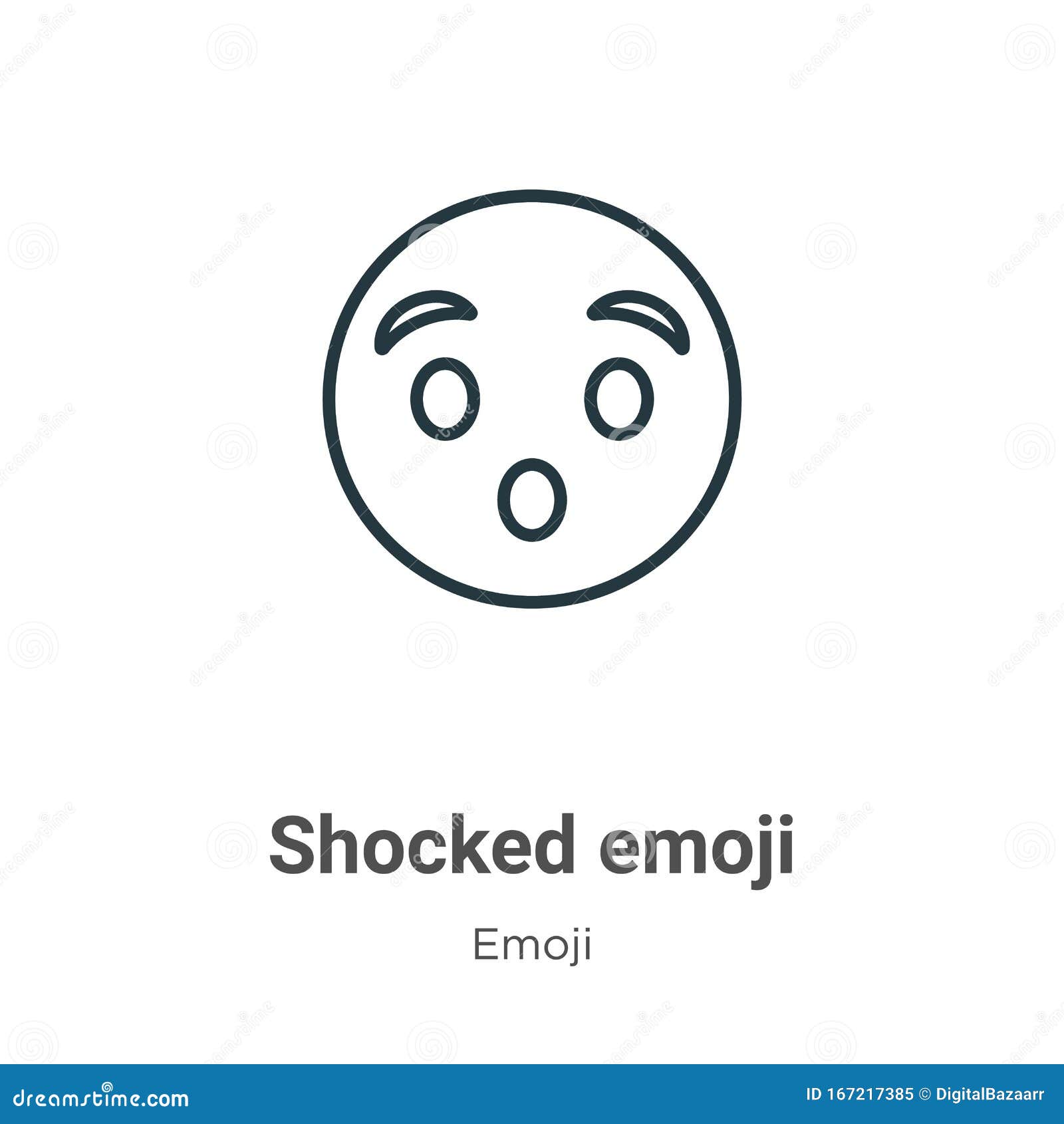 Shocked Face Emoticon Text