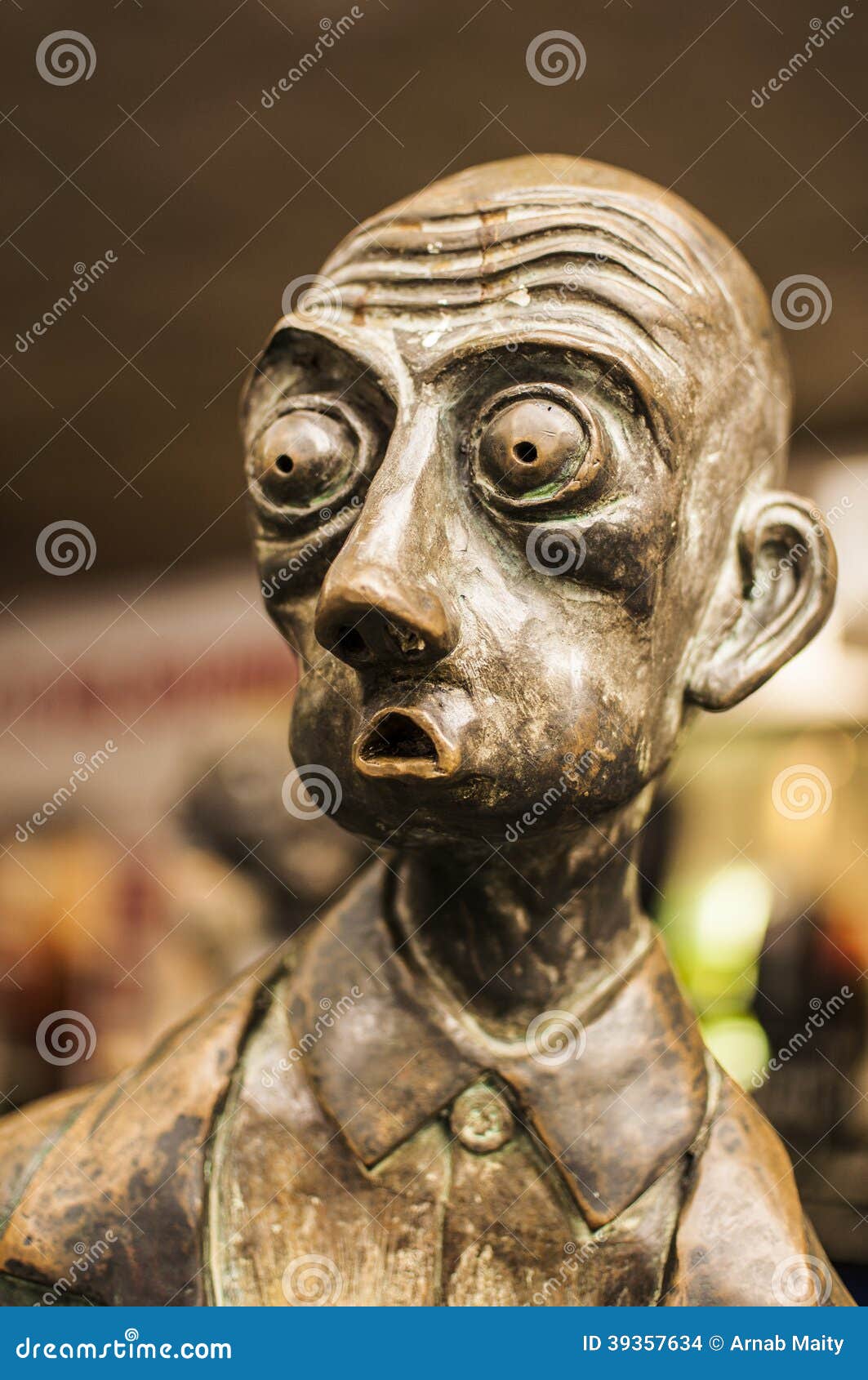 Shocked Expression in Statue in Melbourne Editorial Stock Image - Image ...