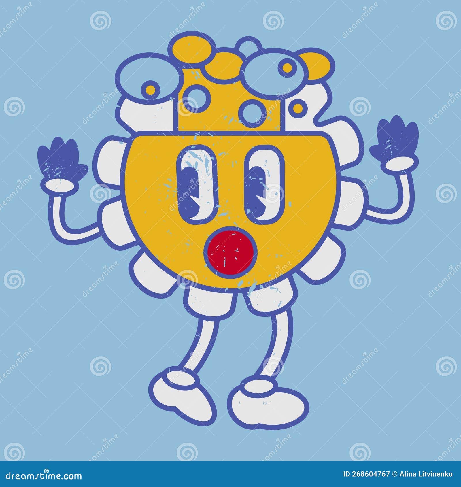Face with Exploding Head Retro Flower Emoji. Smile Vintage Emoticon ... Face with Exploding Head Retro Flower Emoji. Smile Vintage Emoticon ...