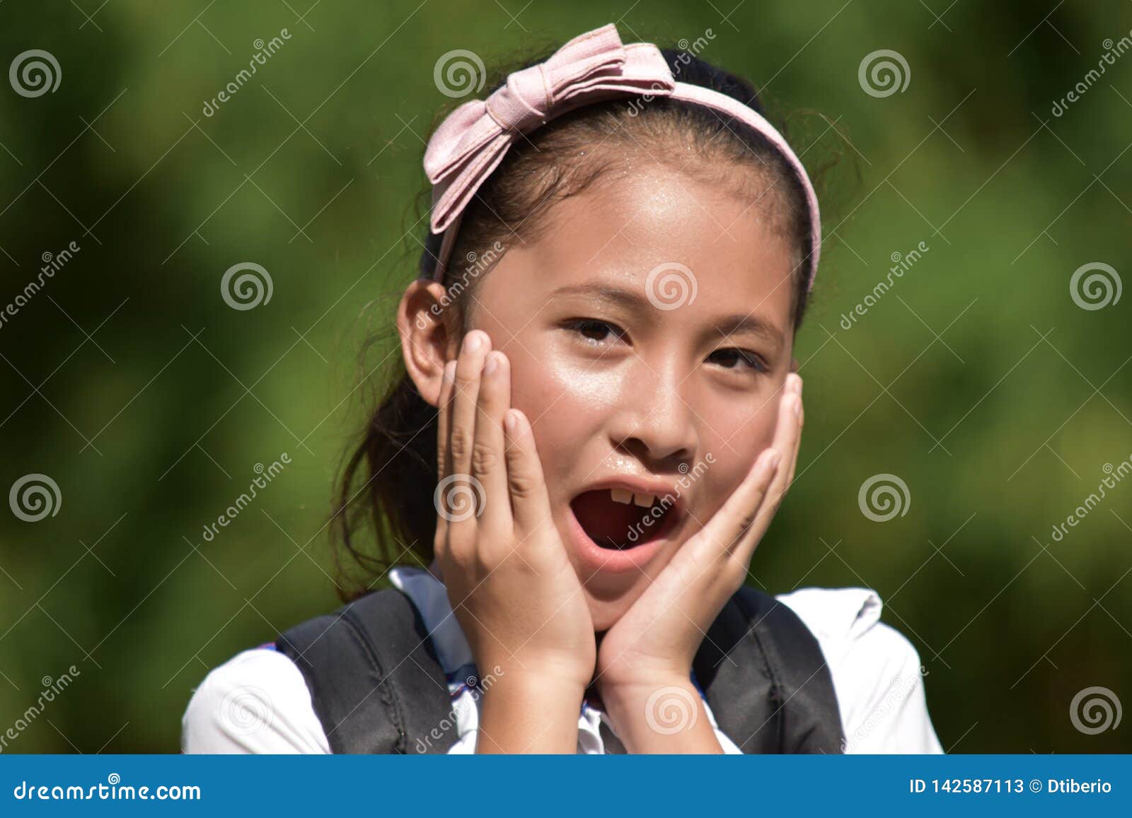 Shocked Girl Student with Books Stock Image - Image of student ...