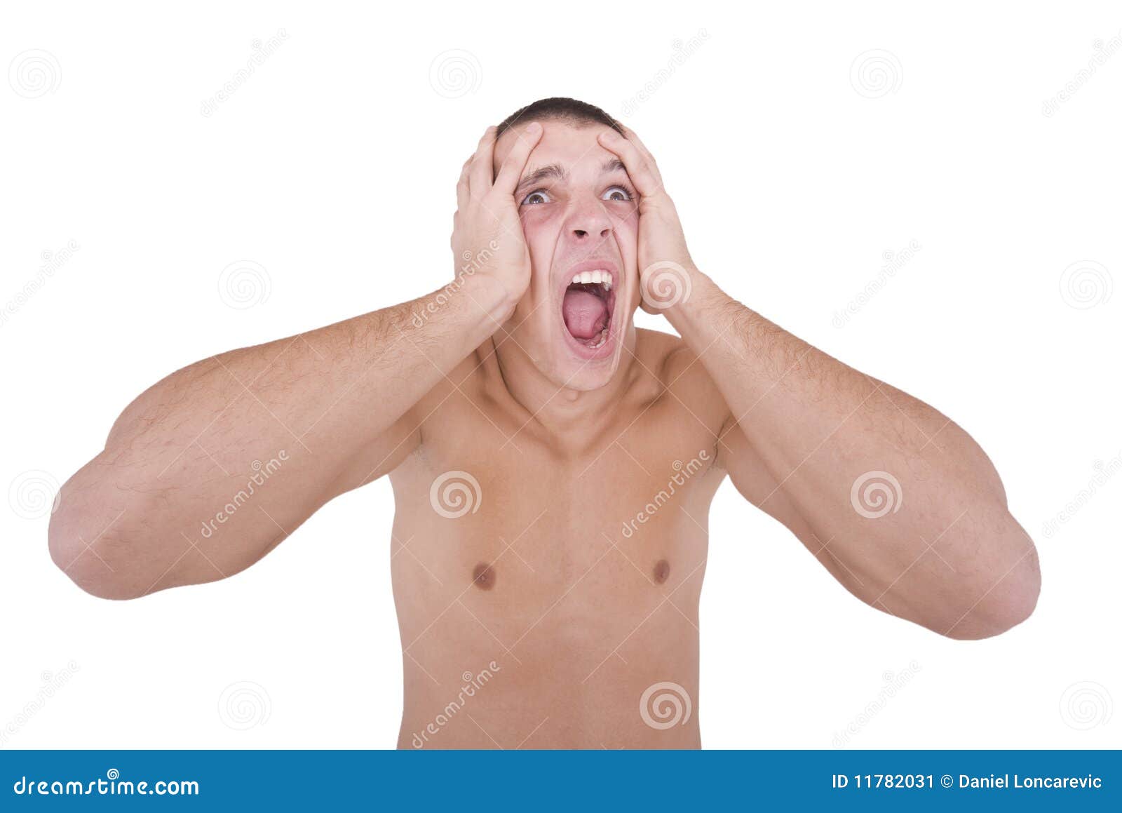 Shocked guy stock image. Image of scream, shocked, young - 11782031