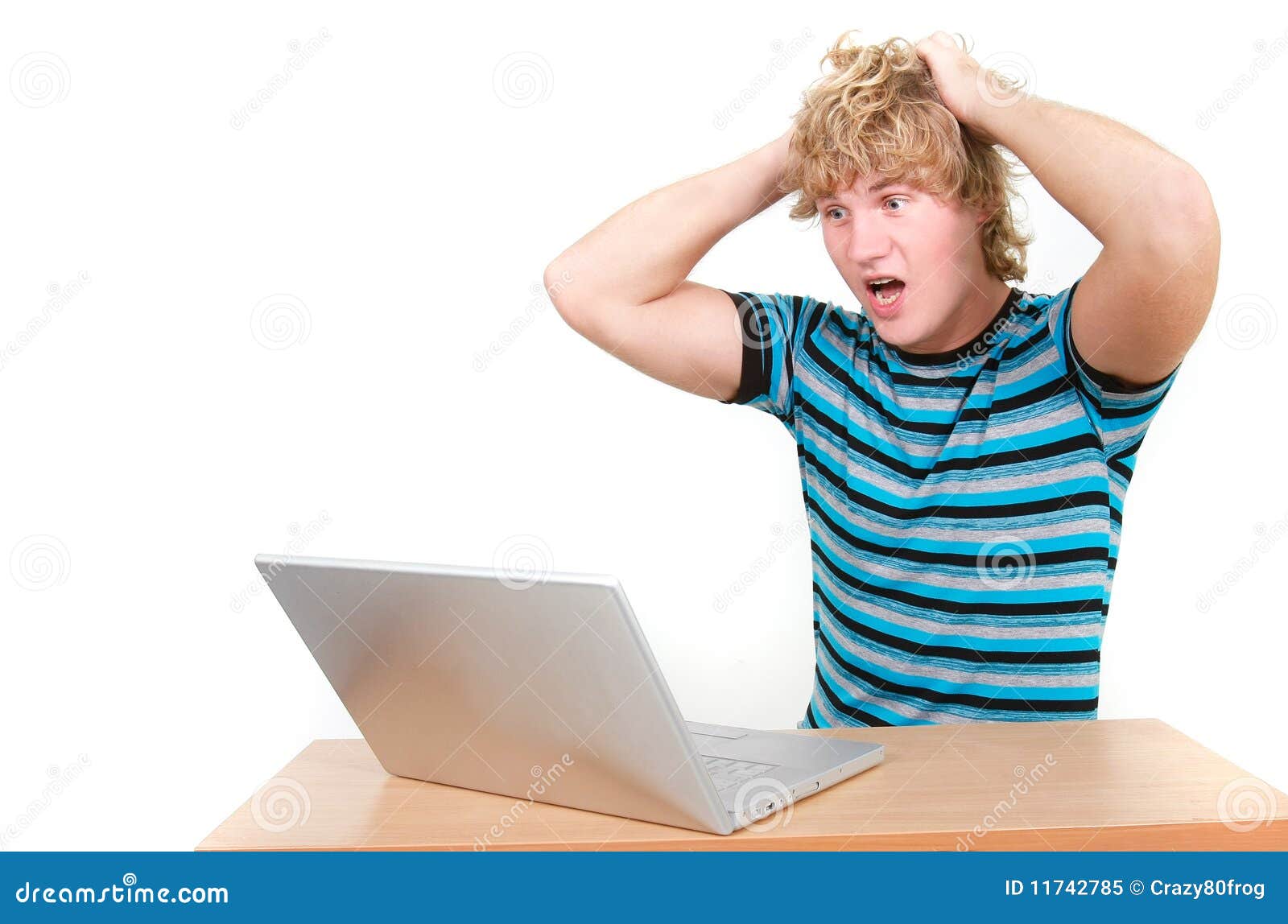 Shocked guy with notebook stock image. Image of lifestyle - 11742785