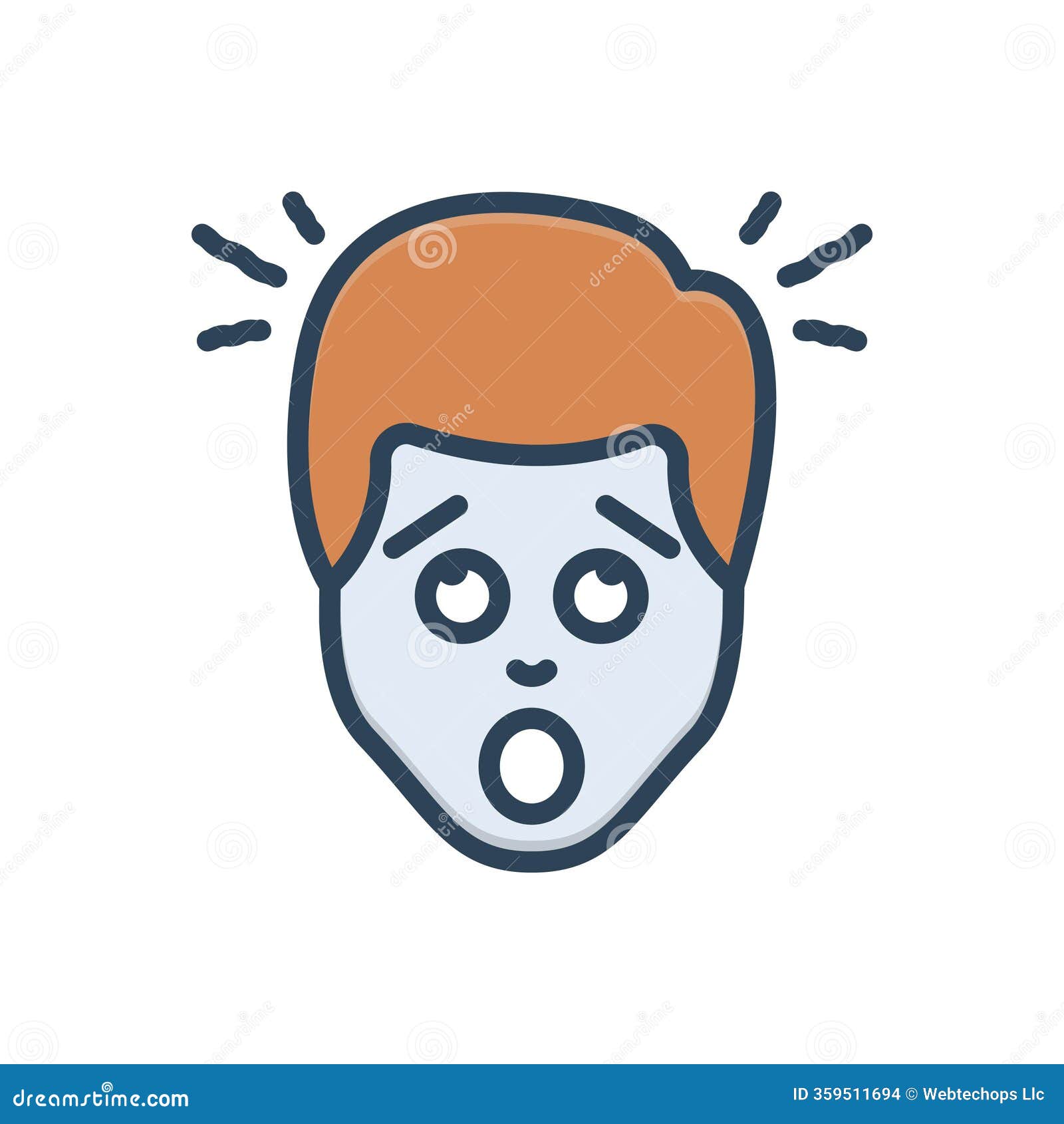 Color Illustration Icon for Shocked, Stunned and Appalled Stock ...