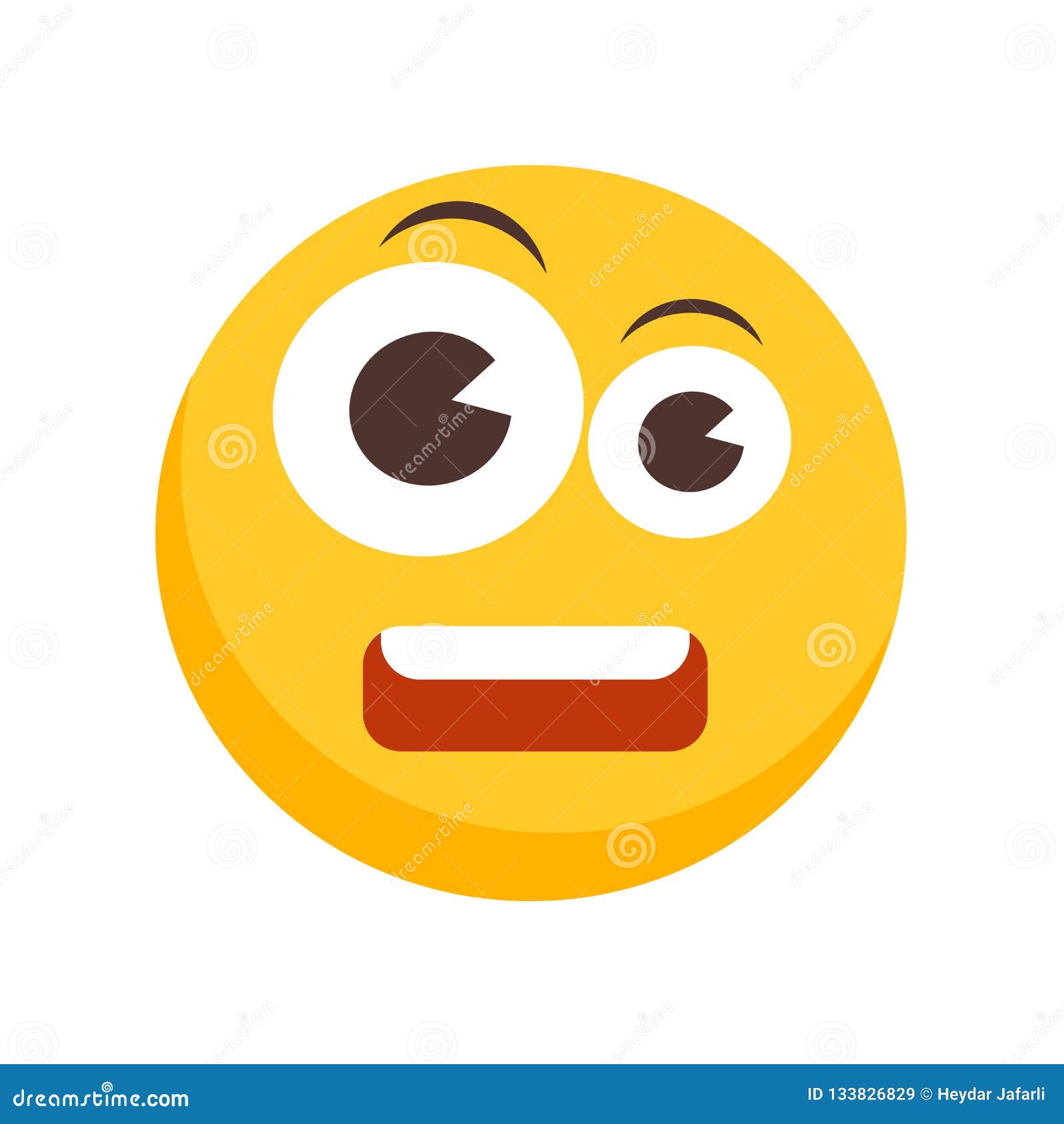 Shocked Icon Vector Isolated On White Background, Logo Concept O ...