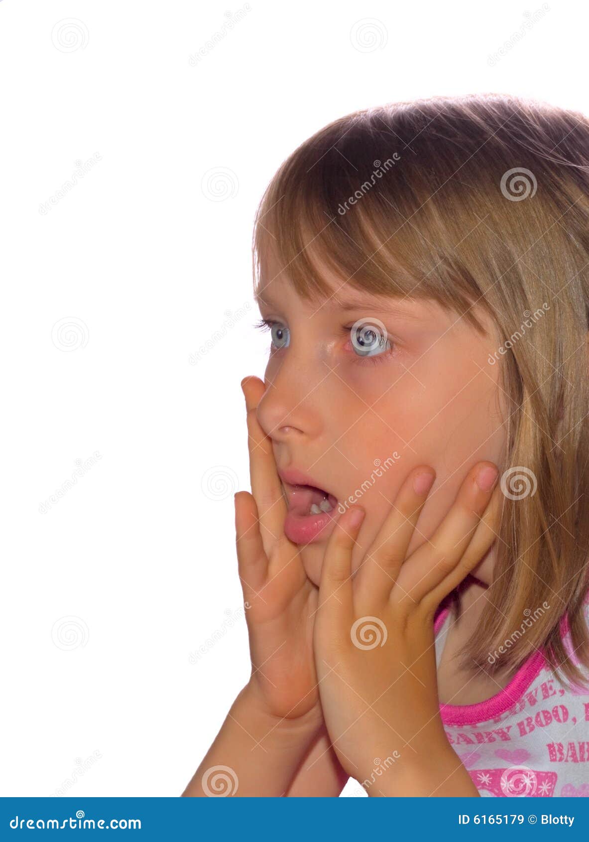 Shocked Little Beautiful Girl Stock Image - Image of small, people: 6165179