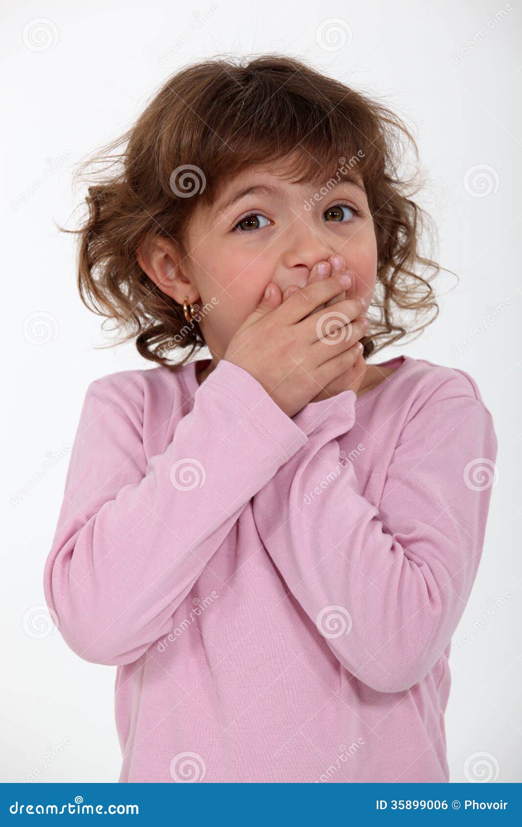 Shocked little girl stock photo. Image of humor, blow - 35899006
