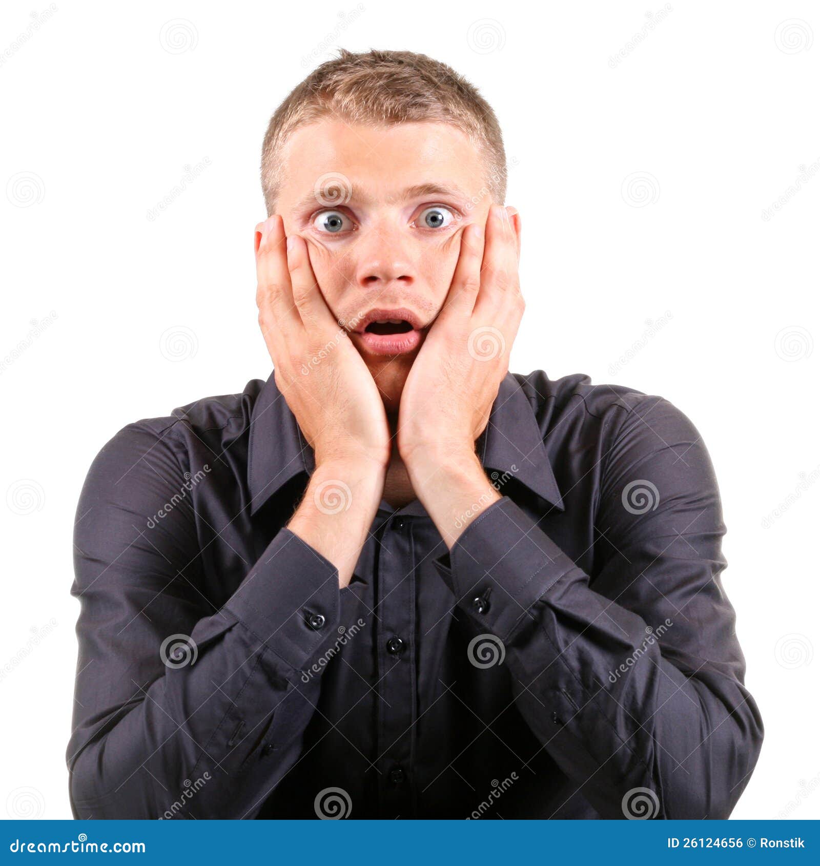 Shocked Man Royalty Free Stock Image - Image: 26124656
