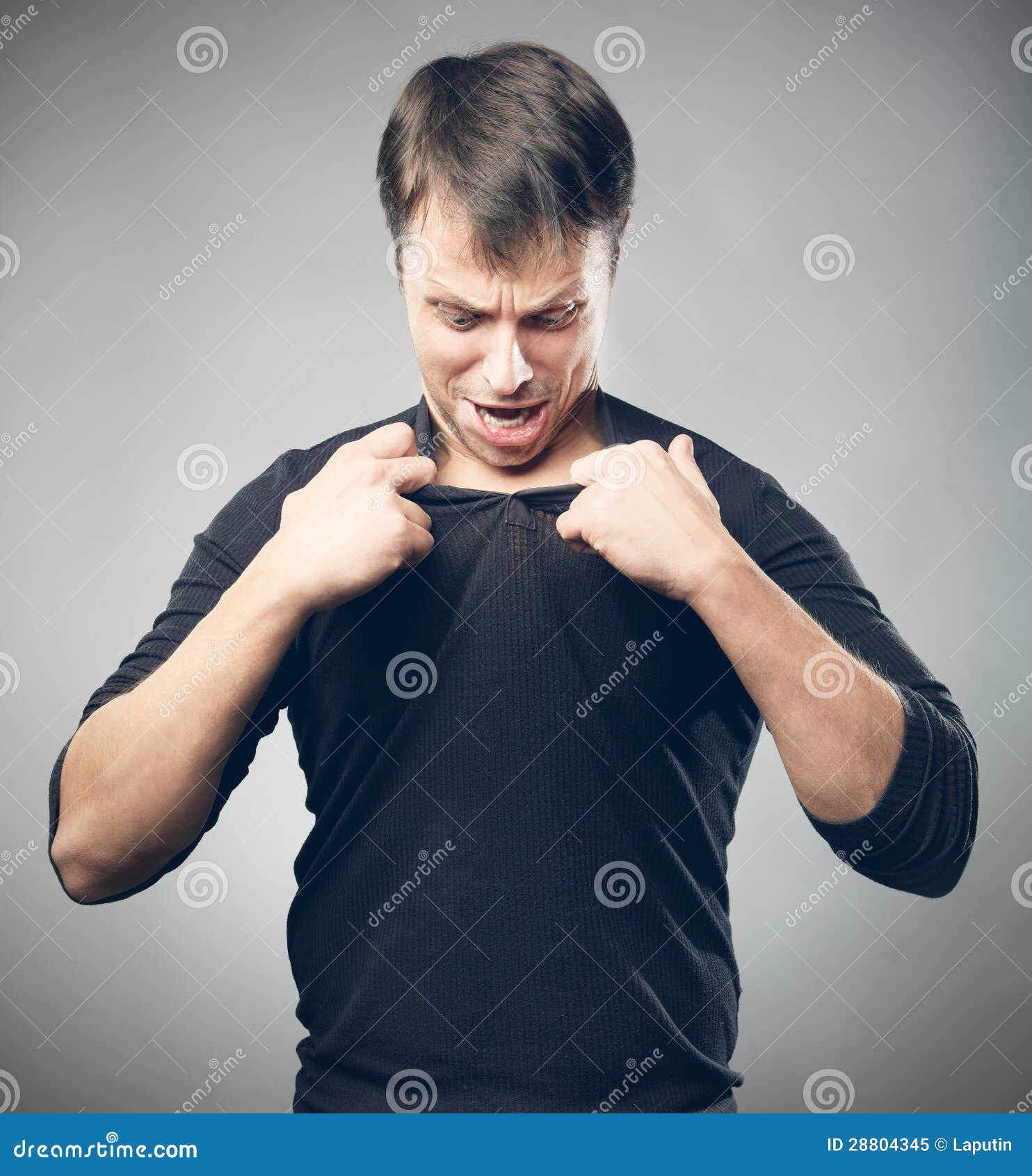 Shocked man stock image. Image of hand, distraught, news - 28804345