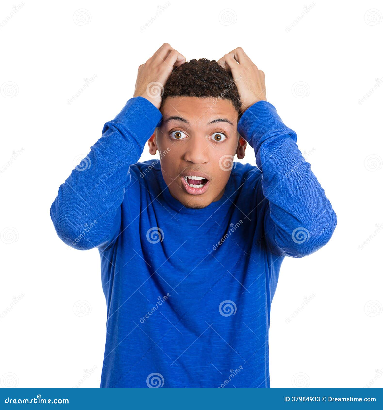 Shocked man stock image. Image of dumbstruck, blown, astonished - 37984933