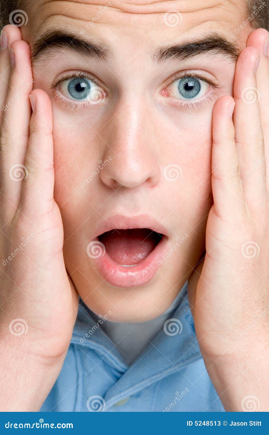 Shocked Man stock image. Image of surprised, shock, facial - 5248513