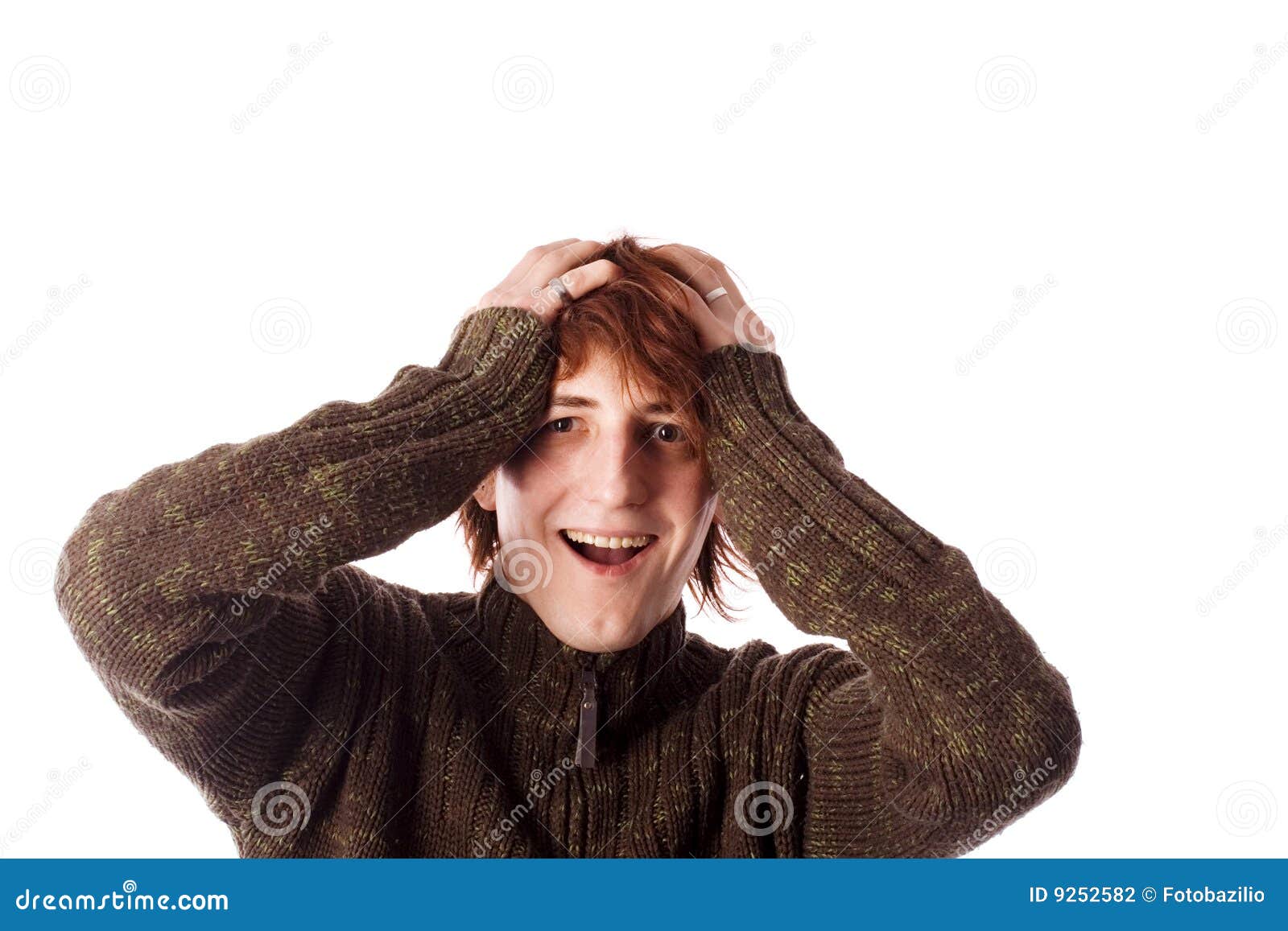 Shocked Man stock photo. Image of scary, shaken, human - 9252582