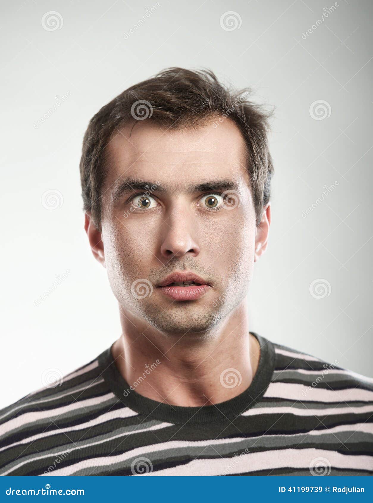 Shocked man stock image. Image of gasp, facial, nervous - 41199739