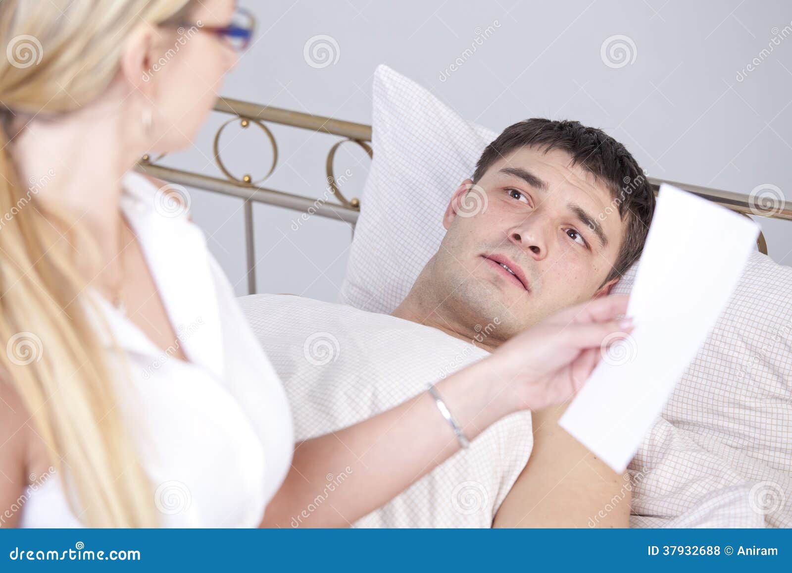 Shocked Man after Diagnostic Report Stock Photo - Image of doctor ...