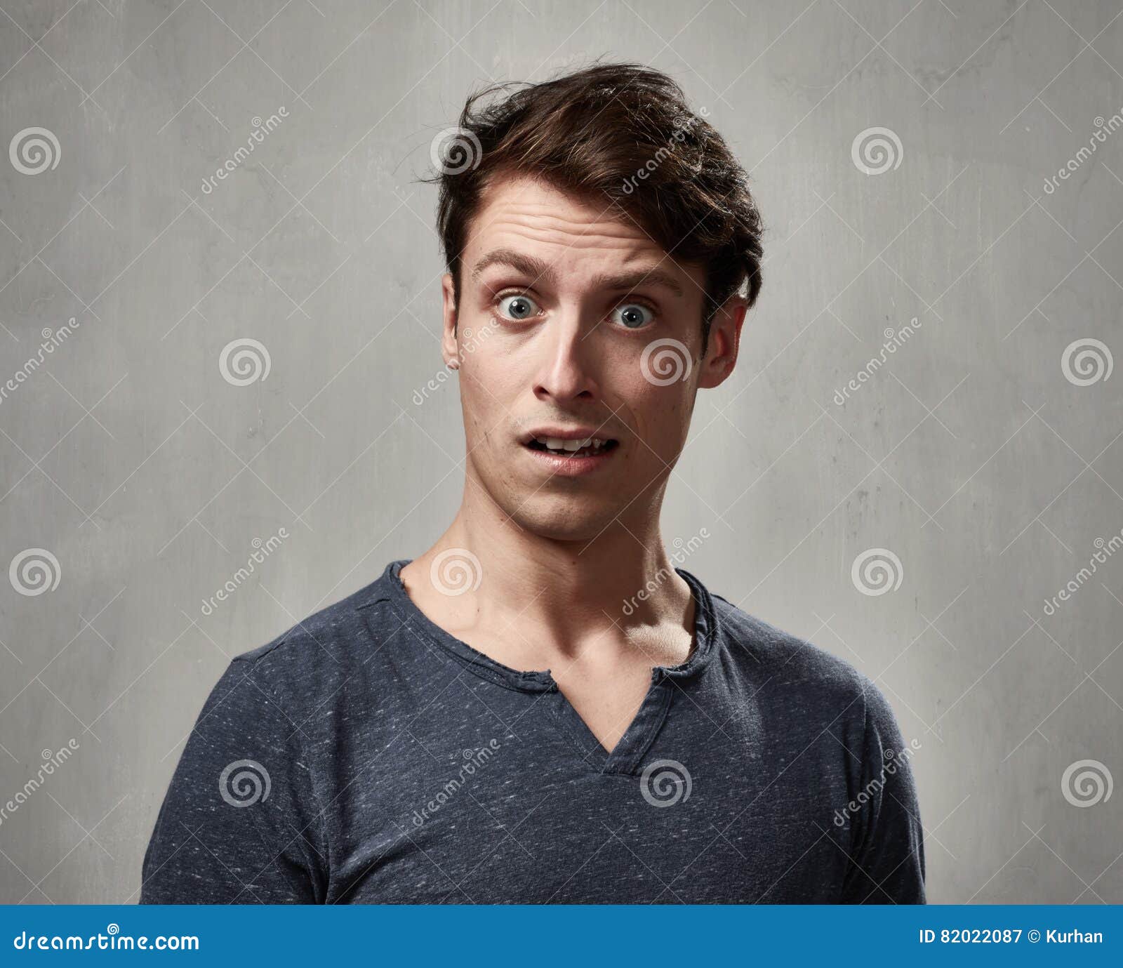 Shocked man face. stock image. Image of concept, expressions - 82022087