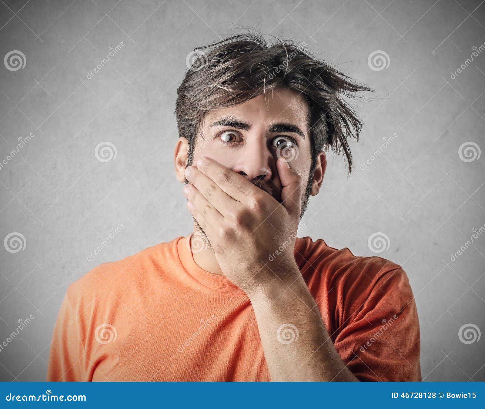 Shocked man stock photo. Image of surprise, astonishment - 46728128