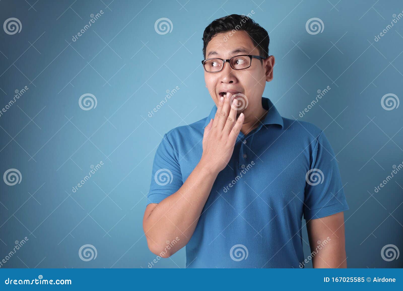 Shocked Man Stunned Looking To The Side Stock Image Image Of Disgust