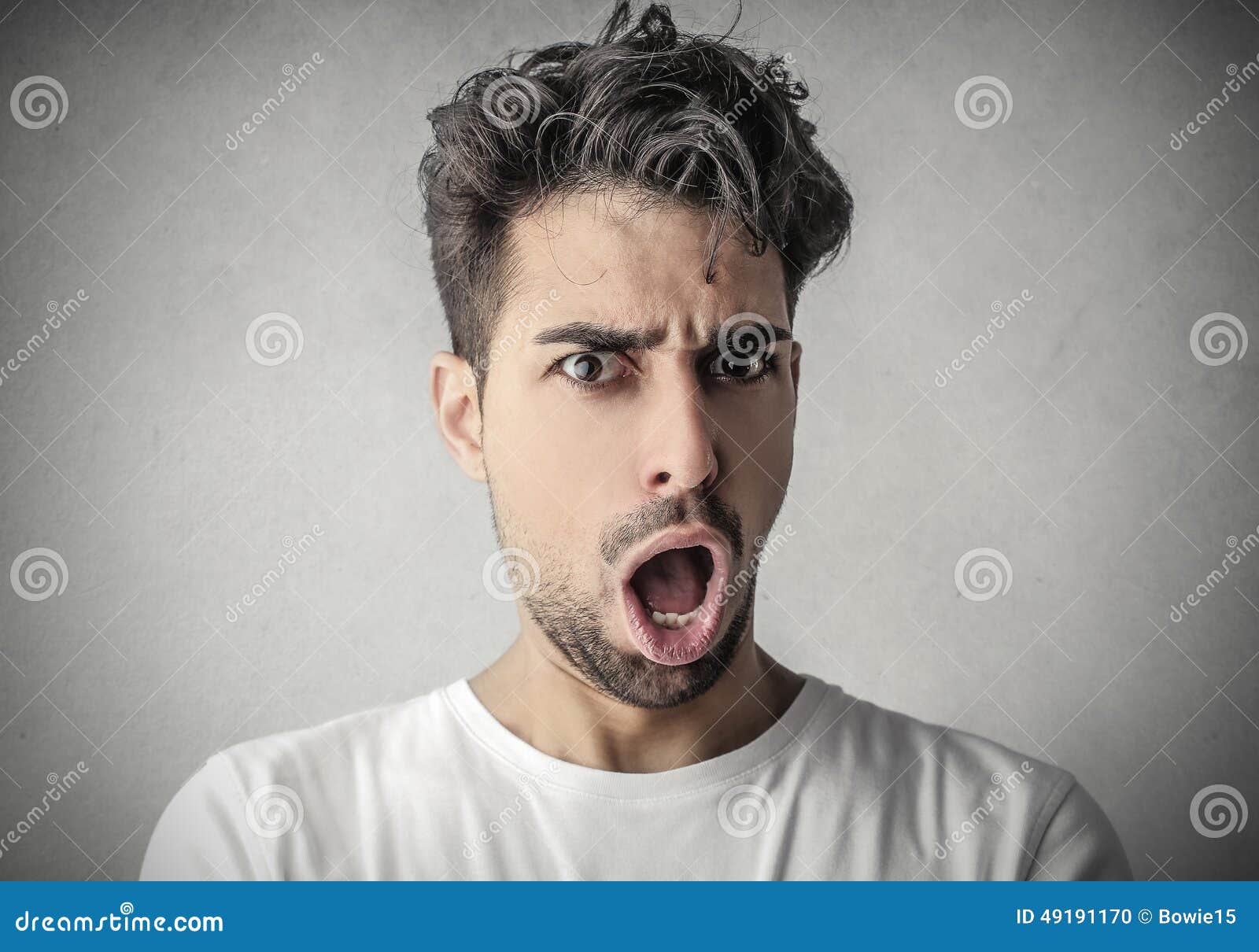 Shocked man stock photo. Image of stupor, wonder, looking - 49191170
