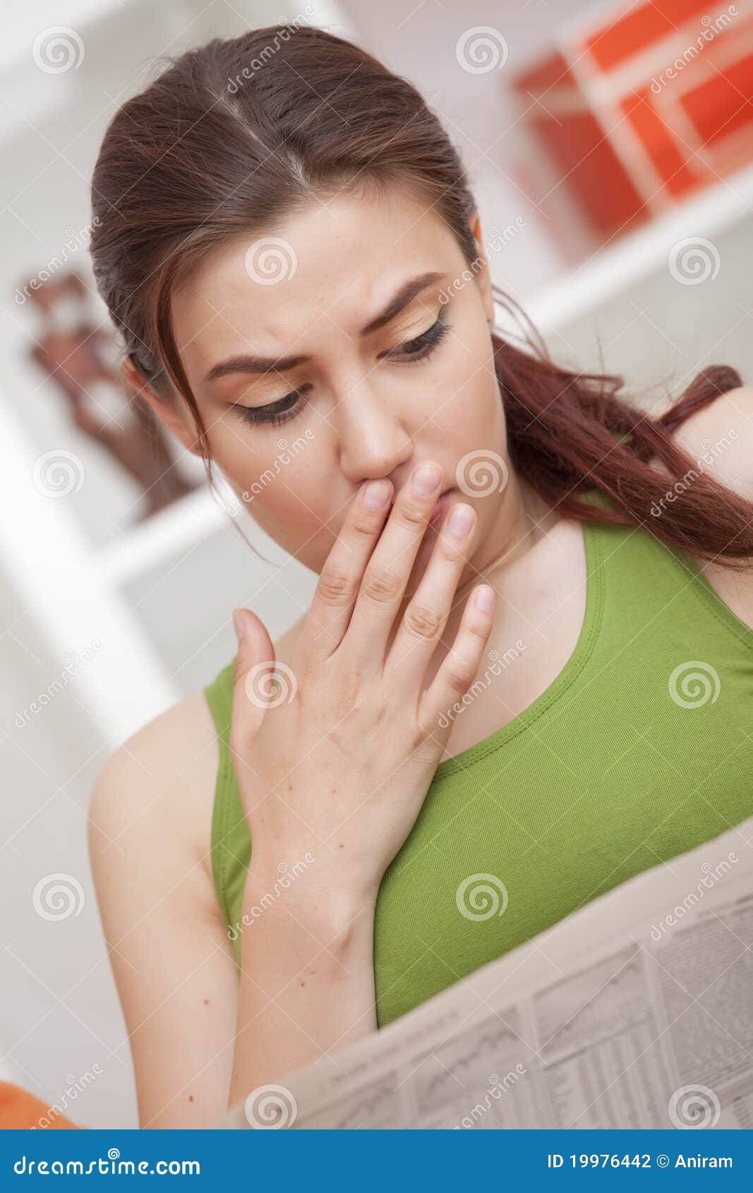 Shocked news in newspaper stock photo. Image of business - 19976442