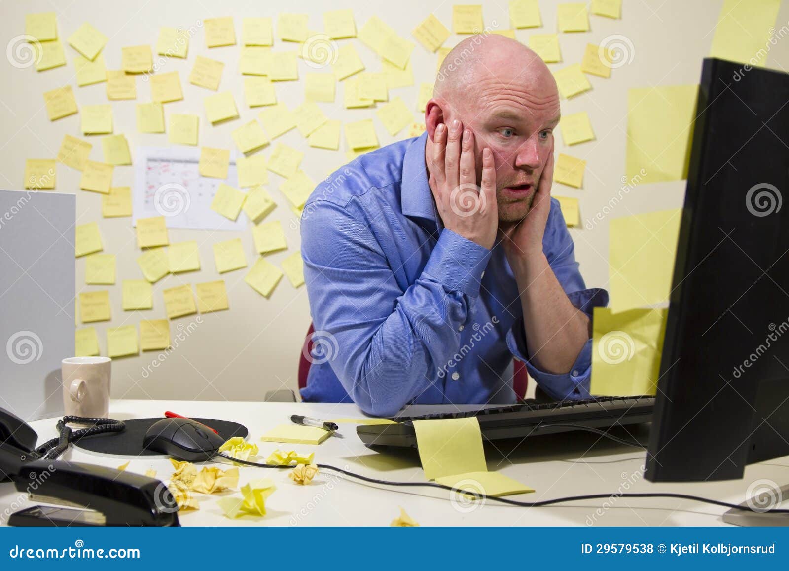 Shocked Office Worker stock photo. Image of young, selective - 29579538