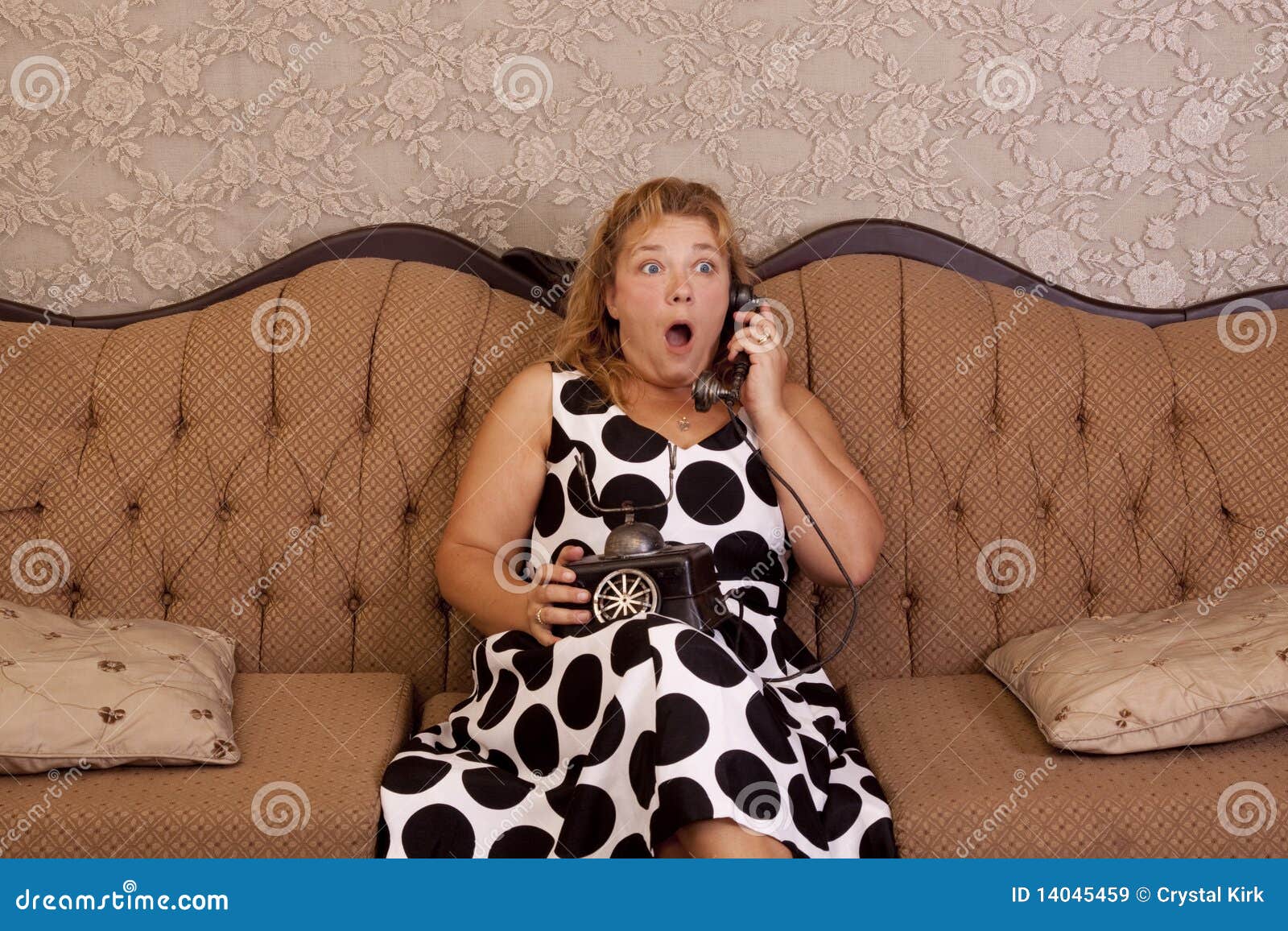 Shocked phone call stock image. Image of expression, blue - 14045459