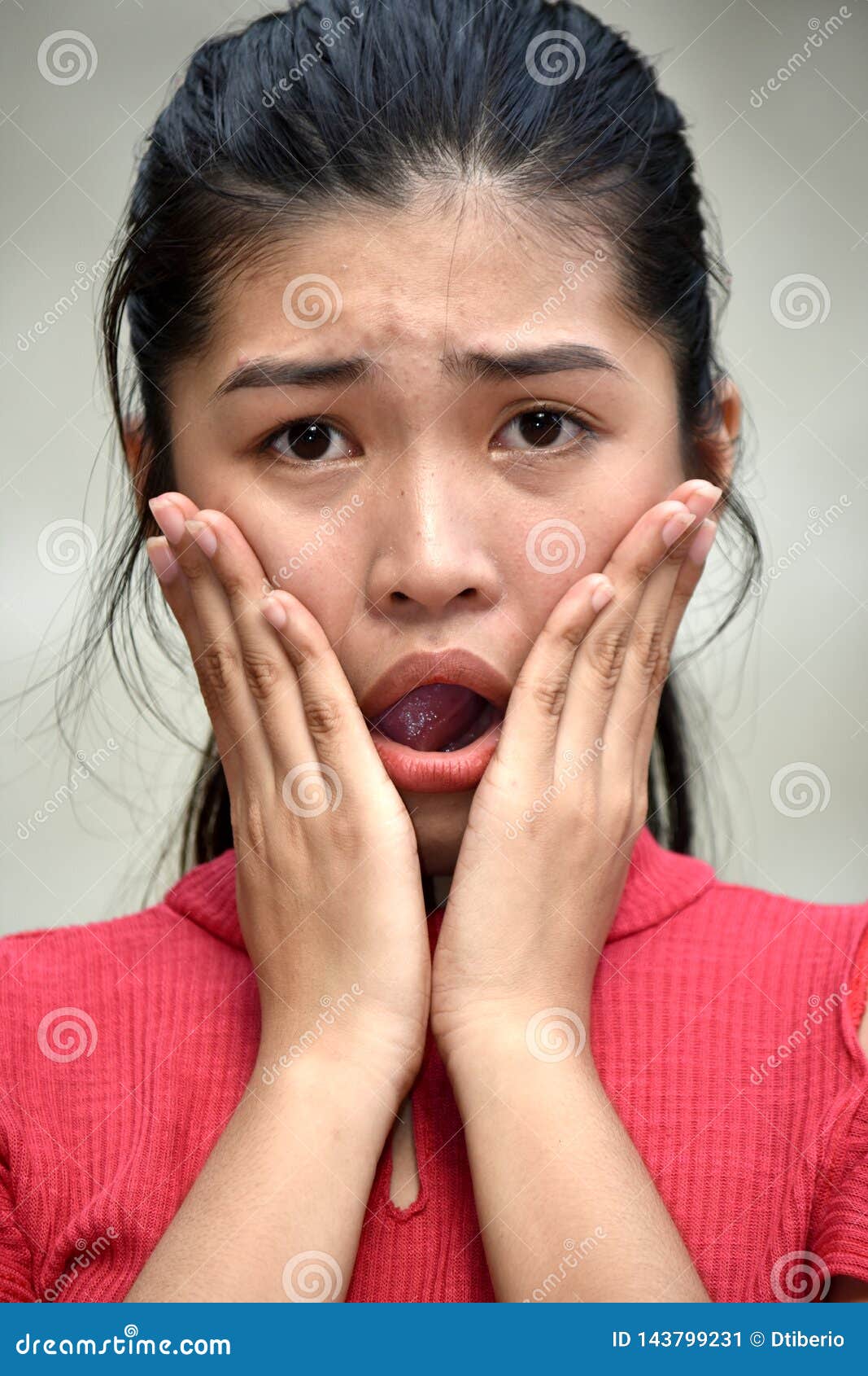 Shocked Pretty Filipina Person Stock Image - Image of shock, beautiful ...