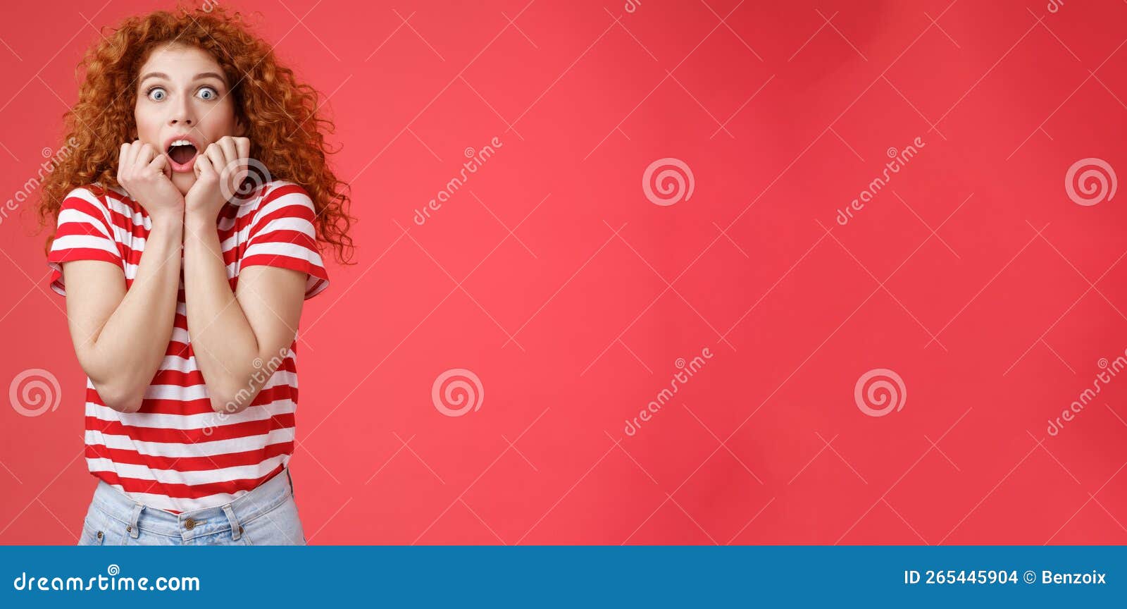 Shocked Scared Ambushed Redhead Curly Haired Cute Girlfriend Insecure
