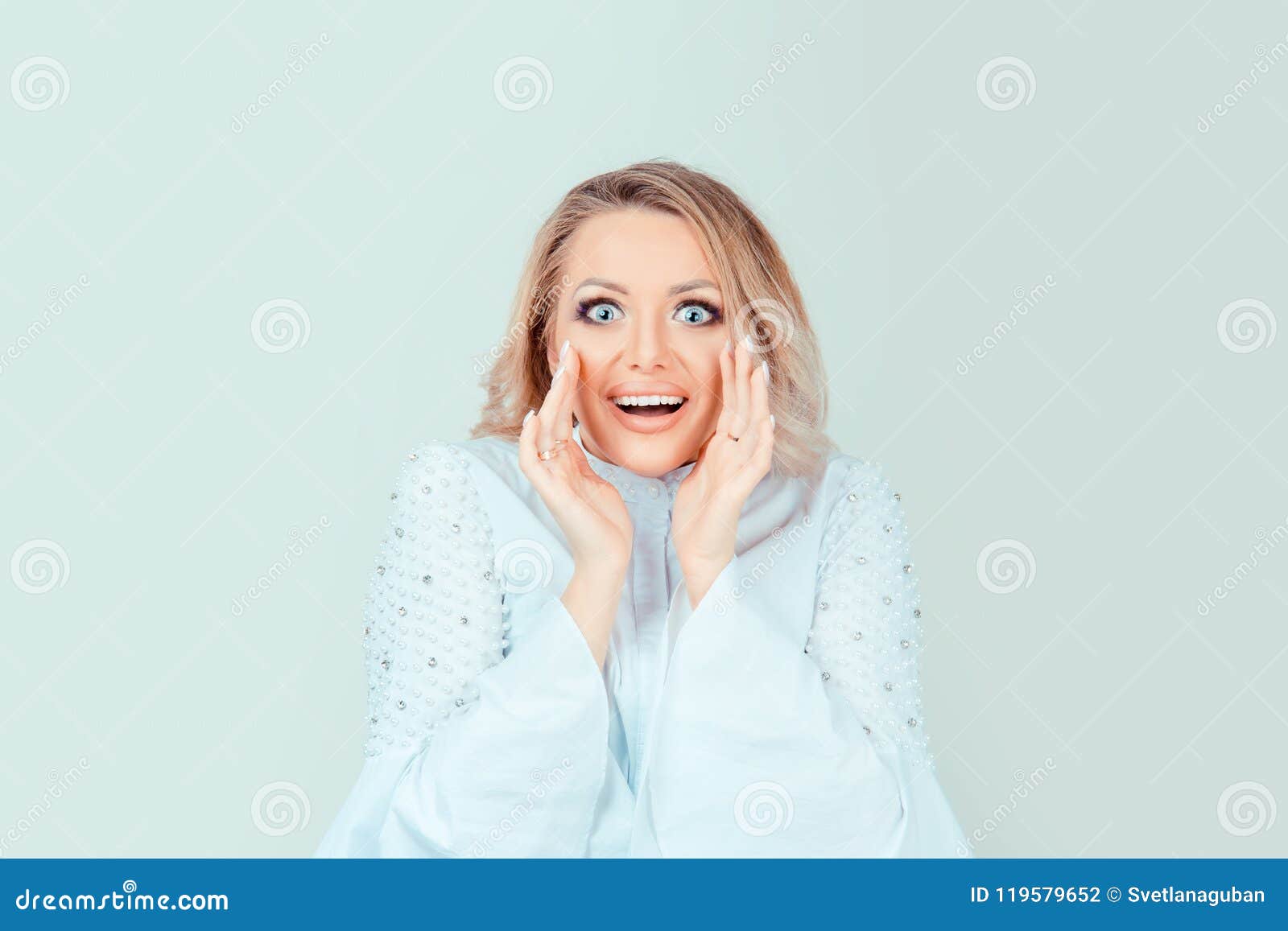 Shocked Sorprendió a La Mujer Pasmada Foto de archivo - Imagen de ...