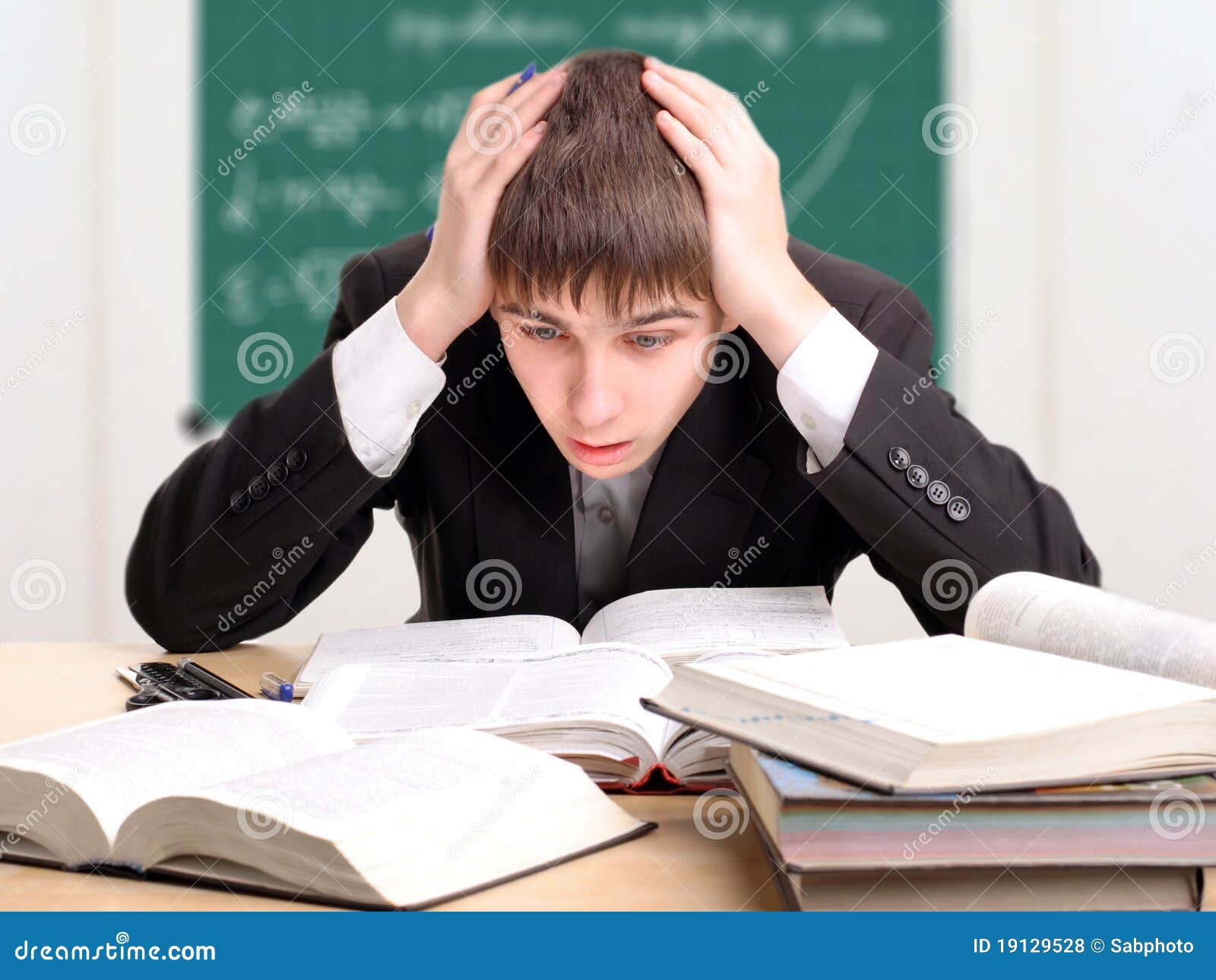 Shocked student stock photo. Image of black, male, business - 19129528