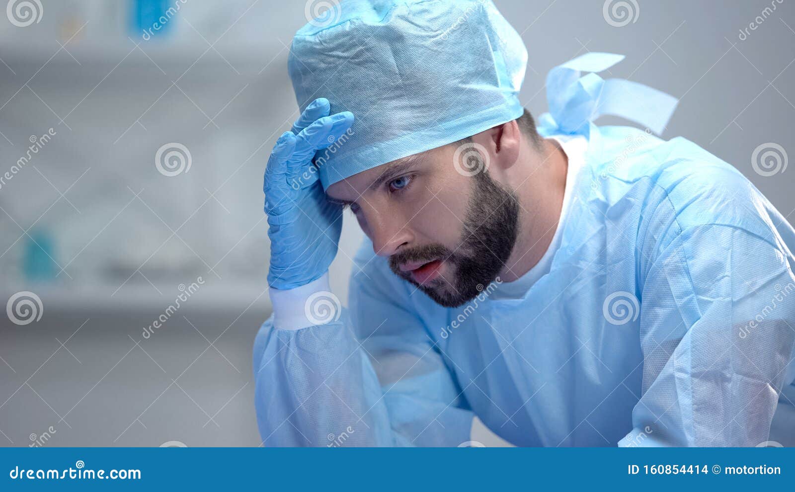 Shocked Surgeon Thinking about Last Unsuccessful Operation, Responsible ...