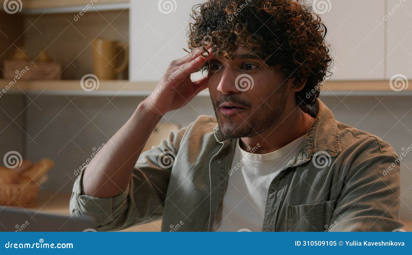 Shocked Surprised Amazed Indian Male Businessman Astonish Wonder