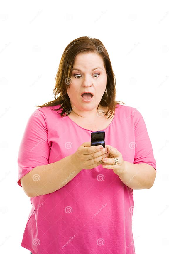 Shocked by Text Message stock photo. Image of serious - 5616930