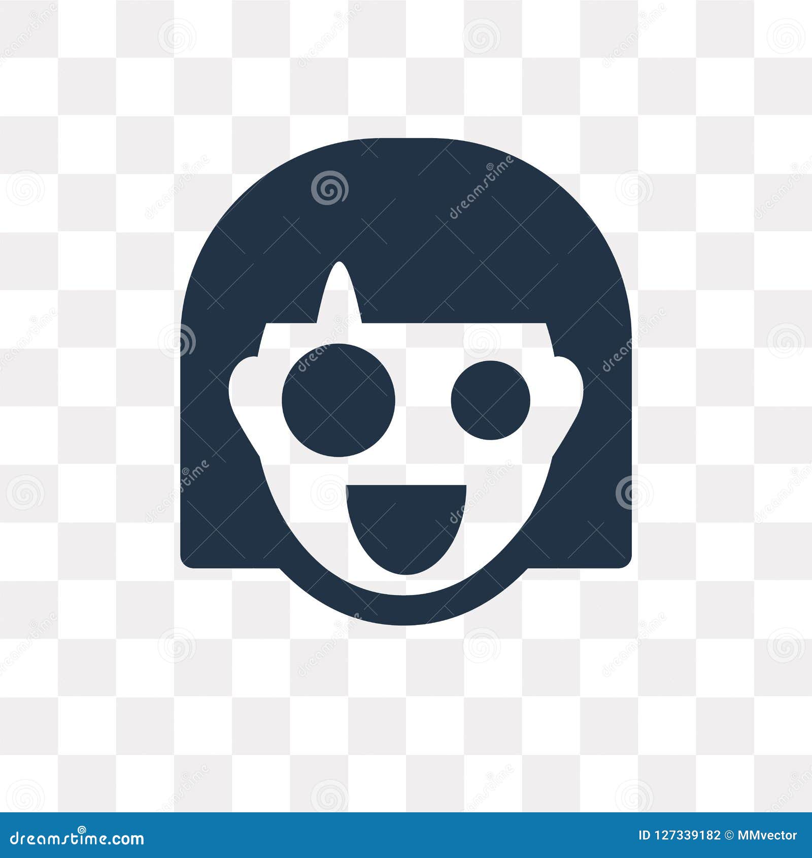 Shocked Vector Icon Isolated On Transparent Background, Shocked ...