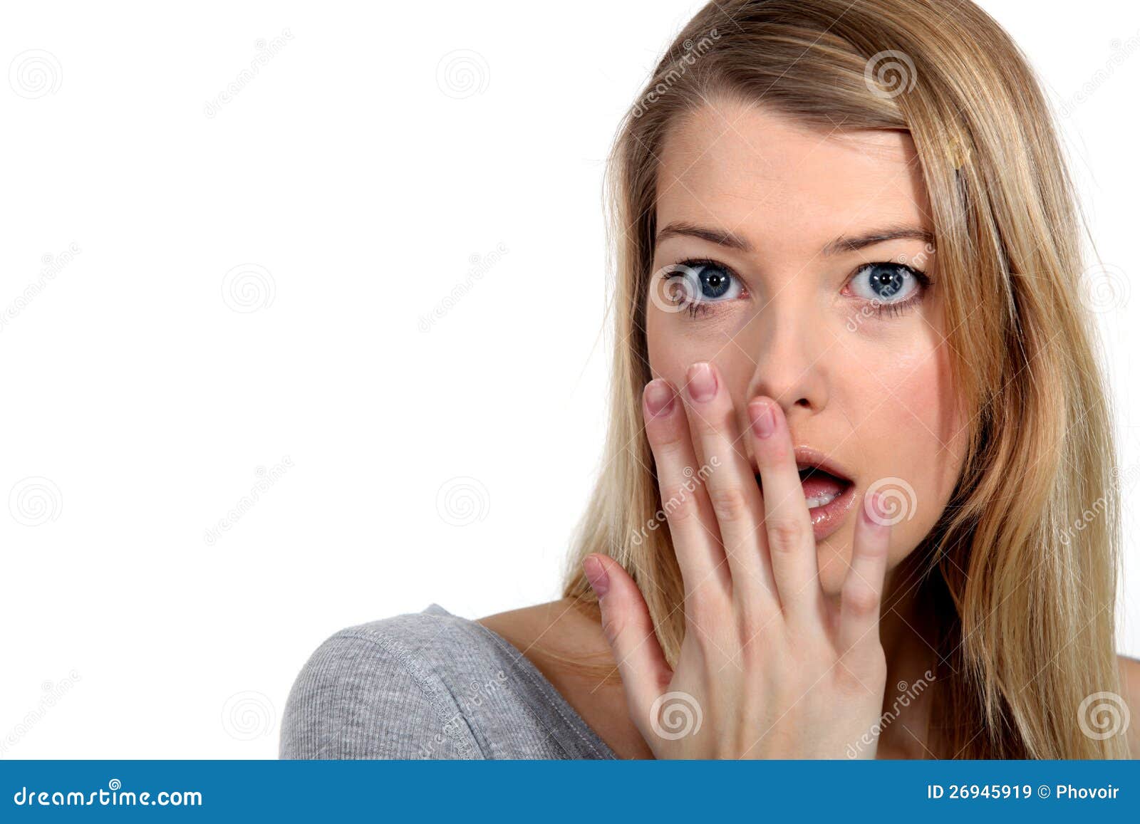 A shocked woman stock image. Image of caucasian, eyes - 26945919