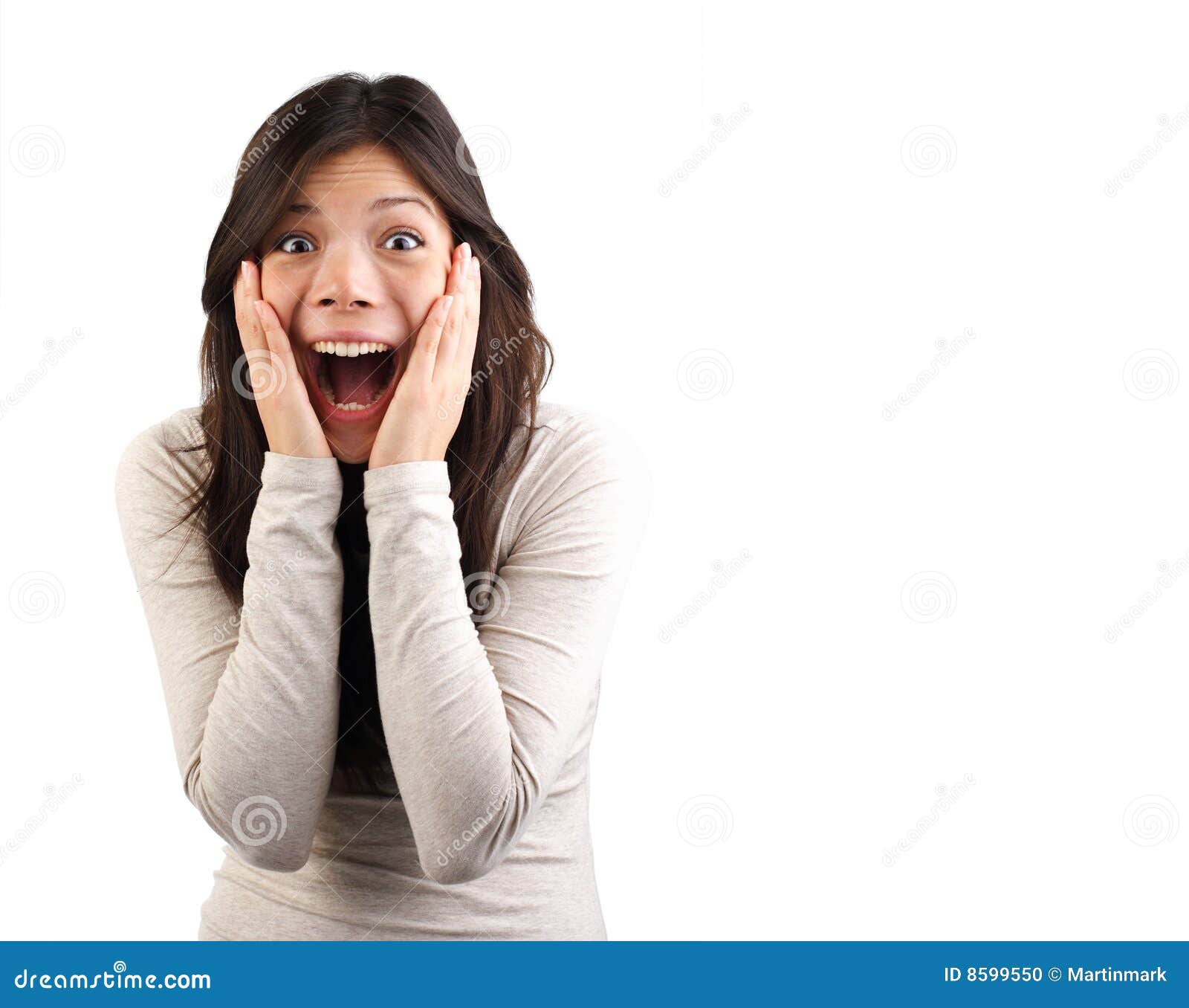 Shocked woman stock photo. Image of amazed, lady, expressions - 8599550