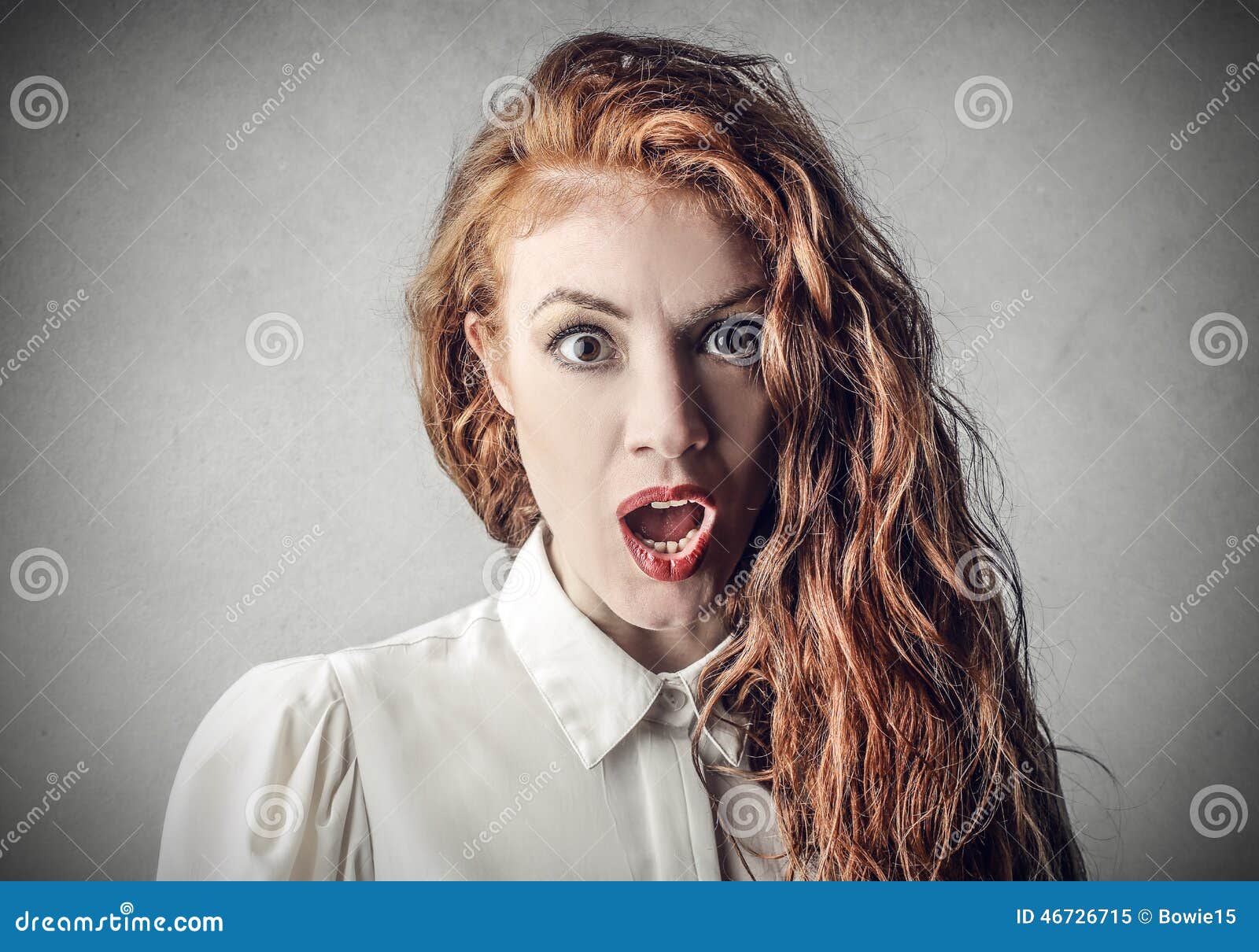 Shocked woman stock image. Image of caucasian, beautiful - 46726715
