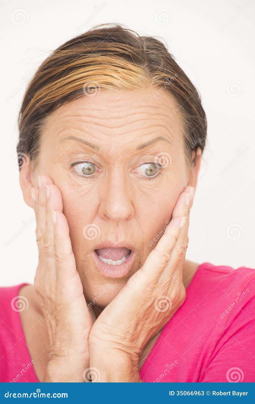 Shocked And Worried Woman Stock Image Image Of Stress 35066963